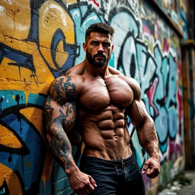 AI Muscular Men Image Generation - Postcrest